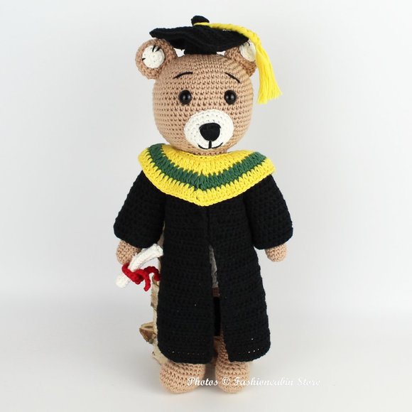 Handmade | Other | Nwt Graduation Bear Amigurumi Handmade Crochet ...